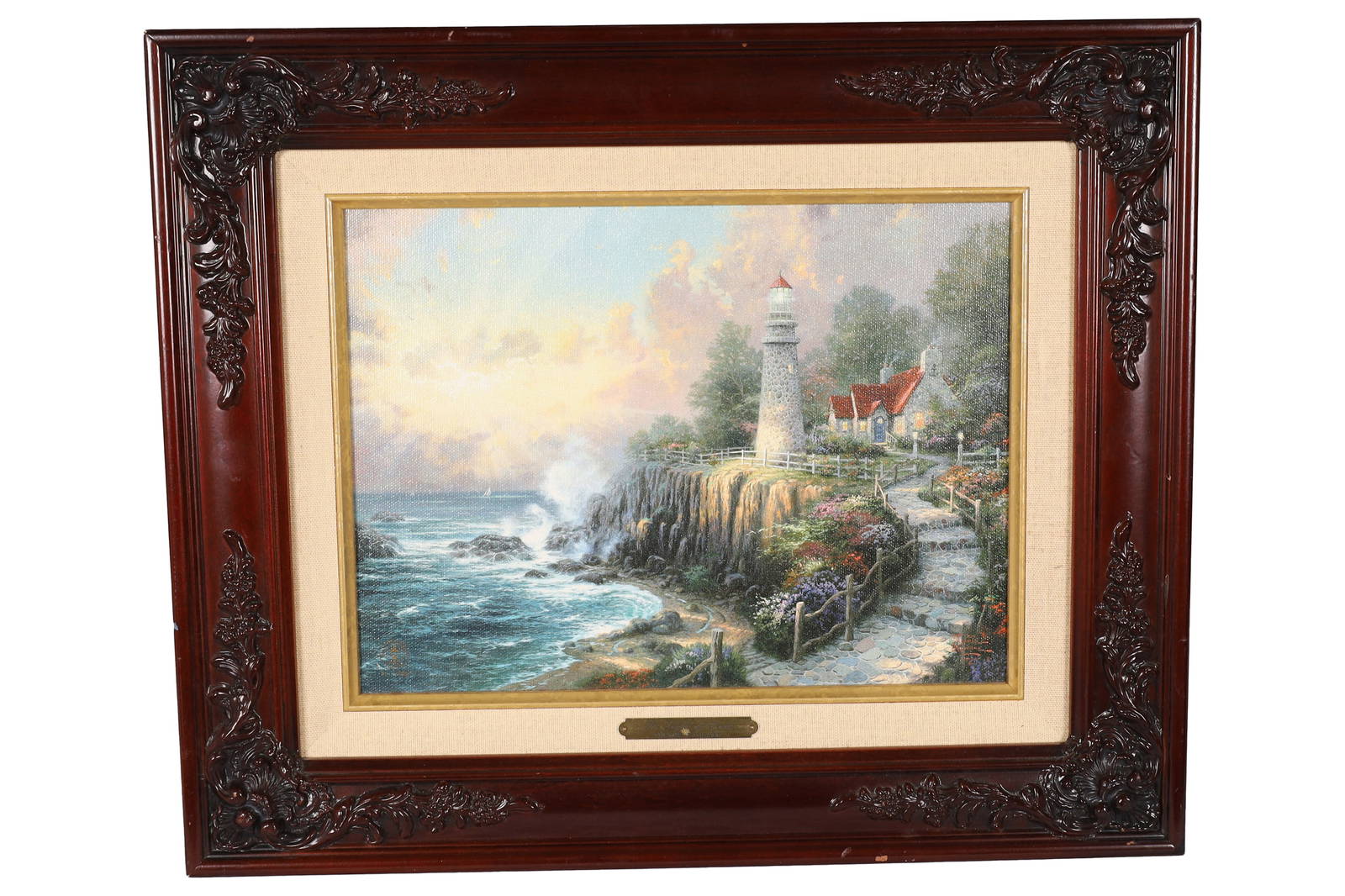 Thomas Kinkade "the Light Of Peace" Lithograph Auction