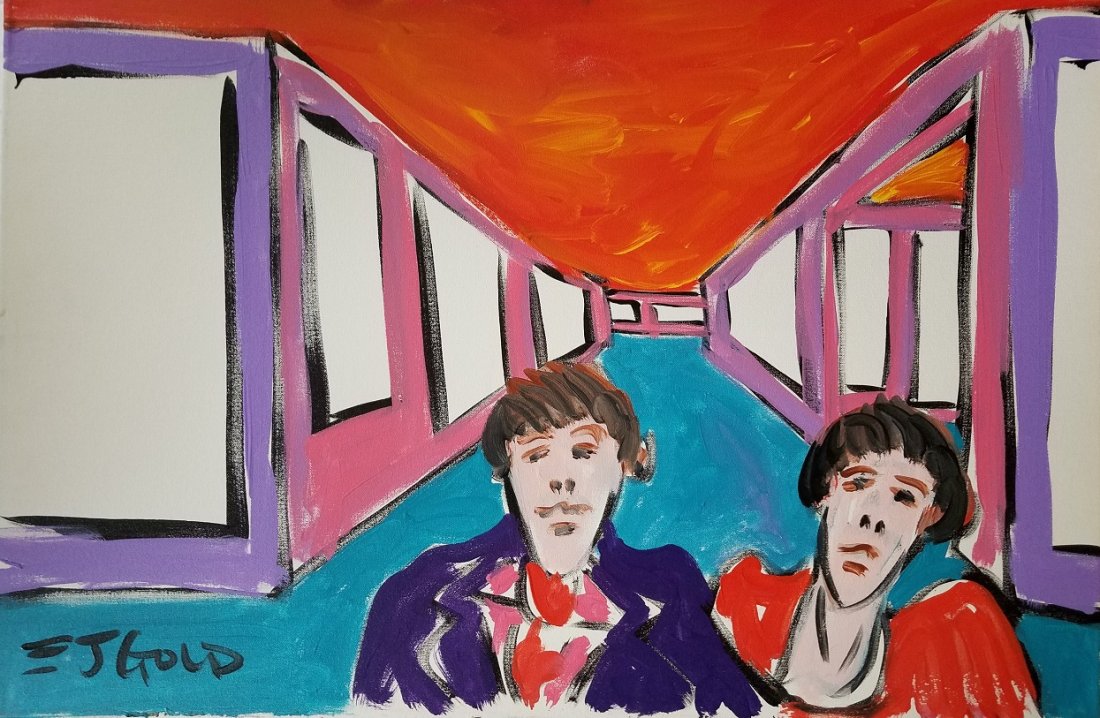 E.j. Gold The Twins At A Minimalist Art Gallery, 2001