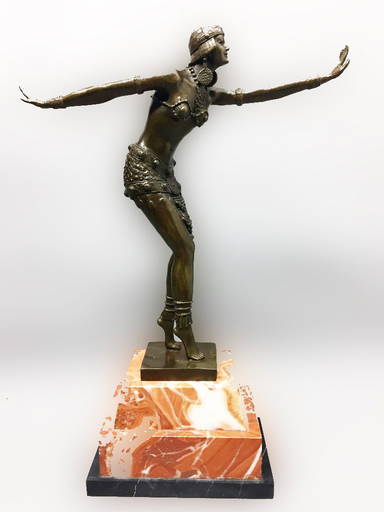 D.h Chiparus Bronze Sculpture