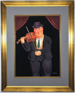 5 Fernando Botero Style Giclees