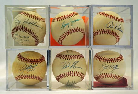 Group Of Six Signed Baseballs