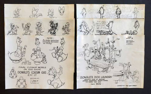 Disney Model Sheets From Fantasia