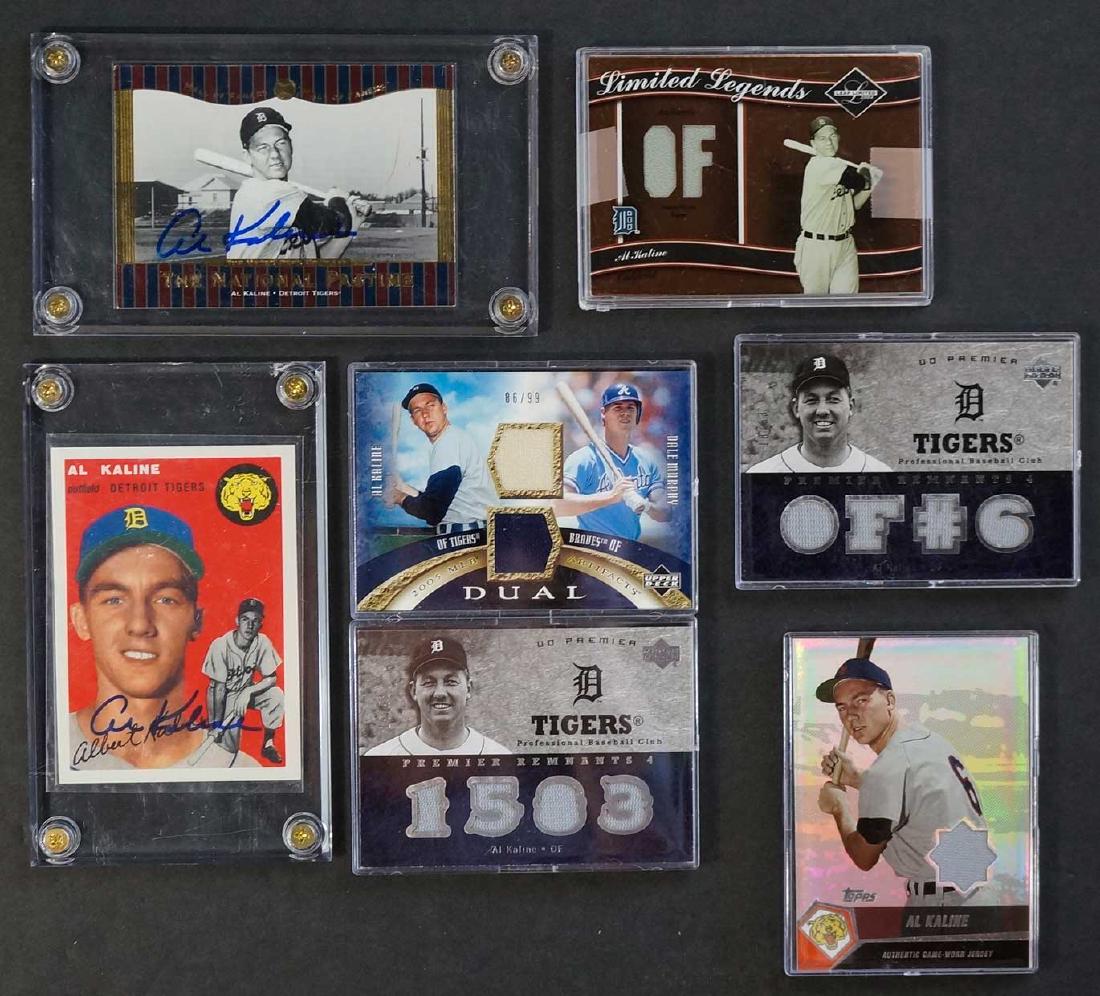 Al Kaline Signed And Relics Baseball Cards