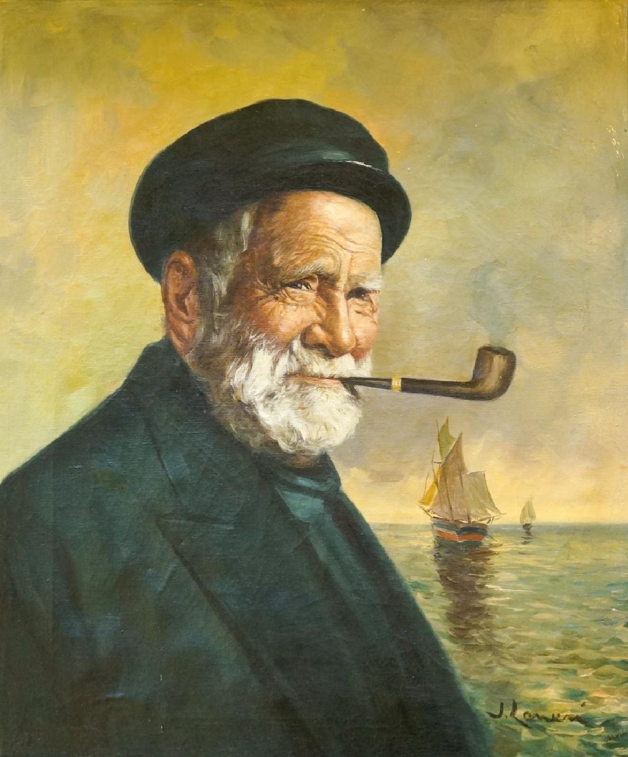 Signed Oil Painting of Sea Captain