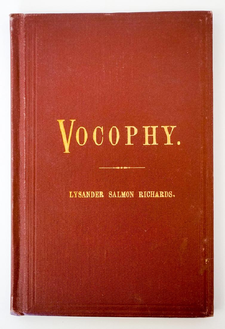 Vocophy, By Lysander Salmon Richards, 1881