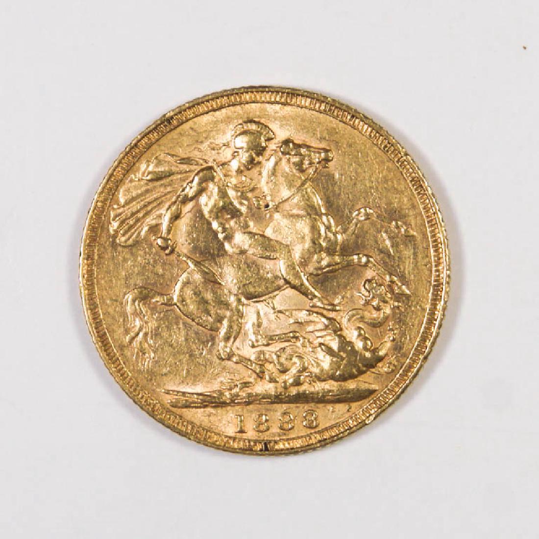 1888 Great Britain Sovereign Gold Coin 7.98 Gram