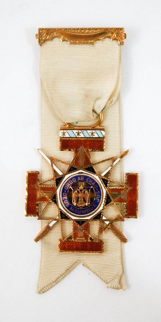 33rd Degree Scottish Rite Gold Masonic Medal