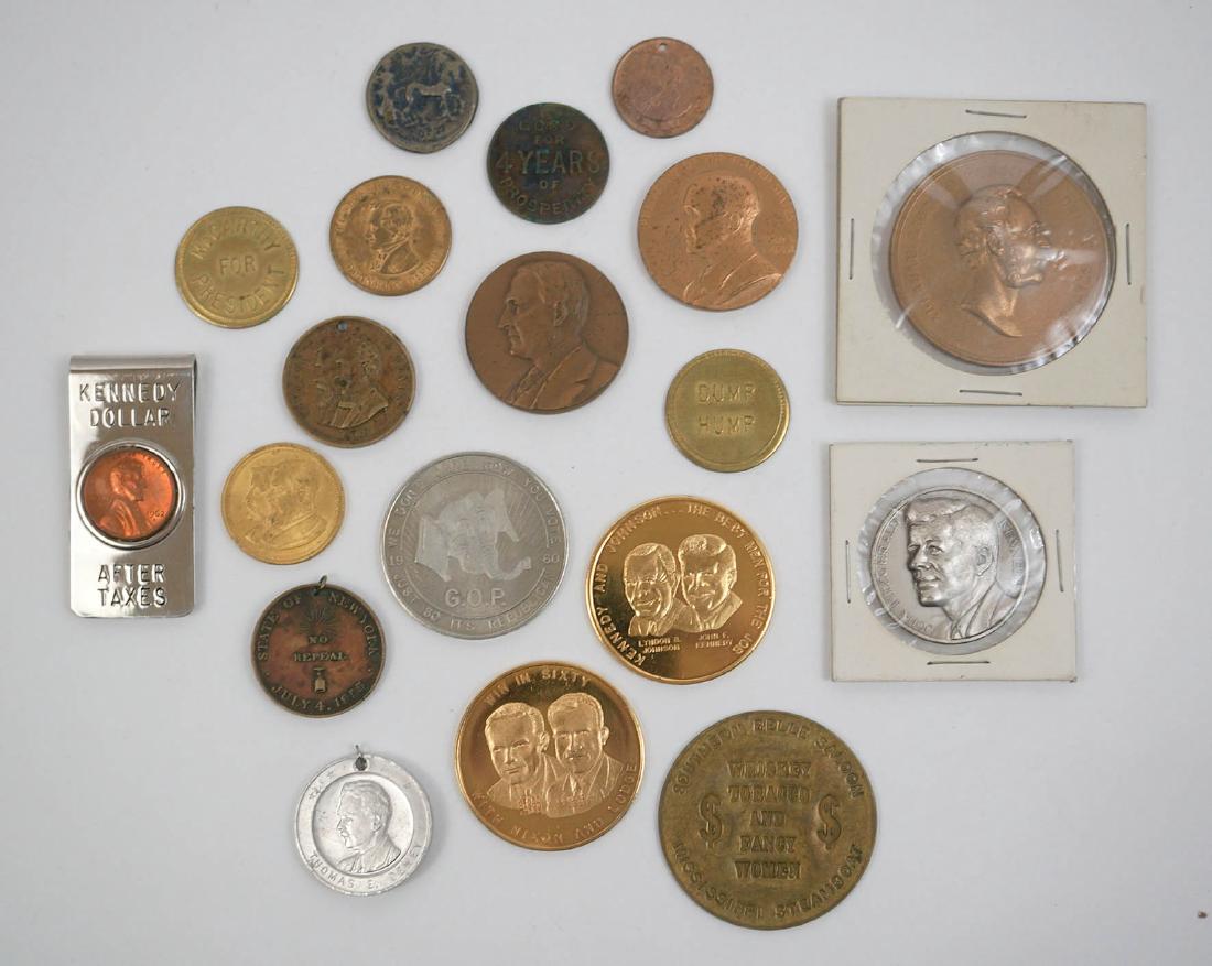 Presidential Medals And Assorted Trade Tokens