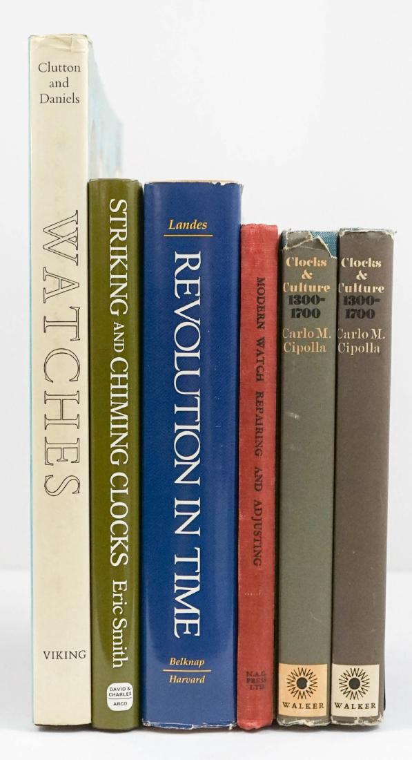 Clocks, Watches and Watch Repair Books, Six