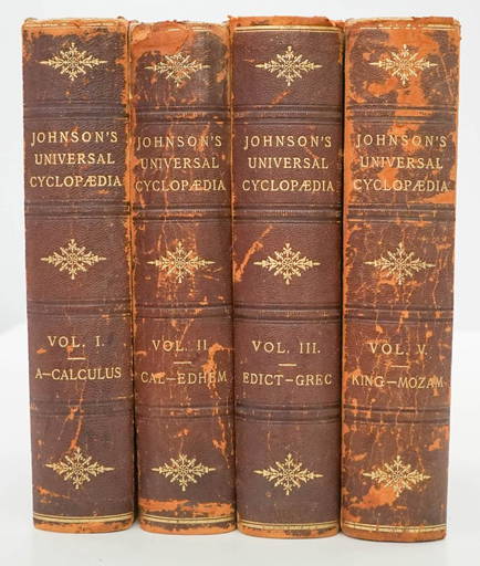 Johnson's Universal Cyclopaedia 4 Volumes 1896