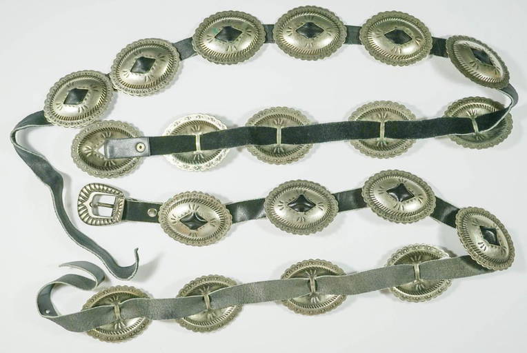 Trinity Buckle Concho Belt, Dated 1983