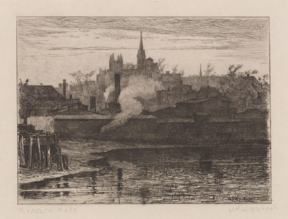 William Bicknell (1860 - 1947) Etching