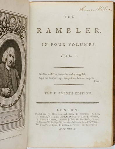The Rambler In Four Volumes 1789