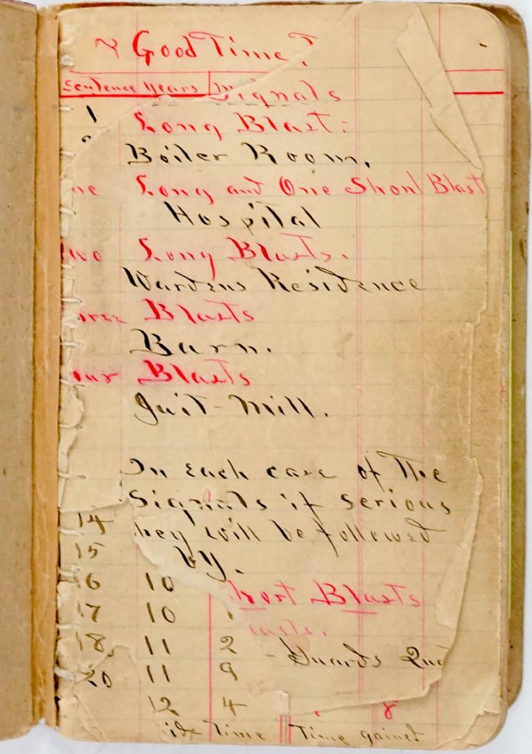 Prison Log, Walla Walla Official Record