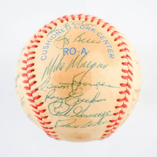 1982 New York Yankees Team Signed Baseball