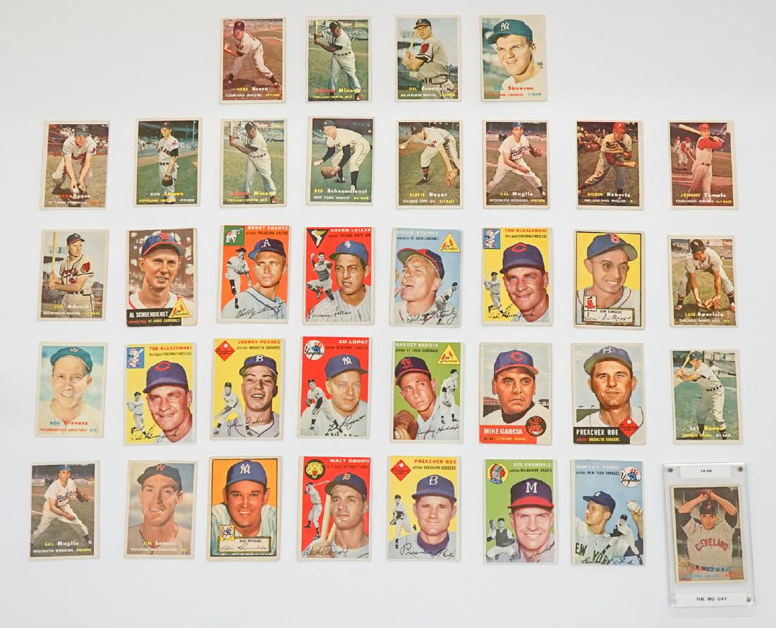 [36] 1950's Topps Baseball Cards