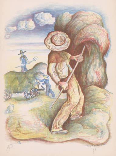 Joseph Vorst Artist Proof Wpa Era Lithograph