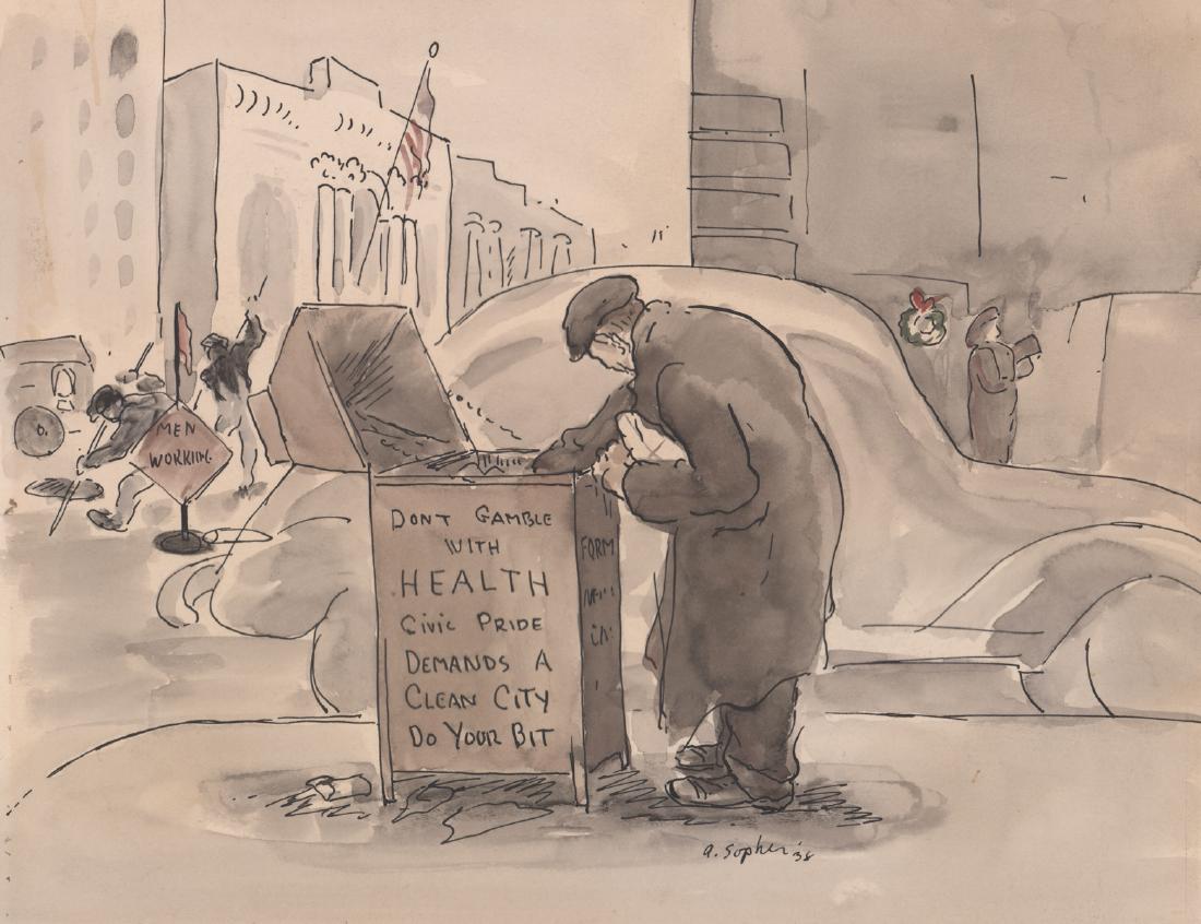 Aaron Sopher Original Pen & Ink Artwork