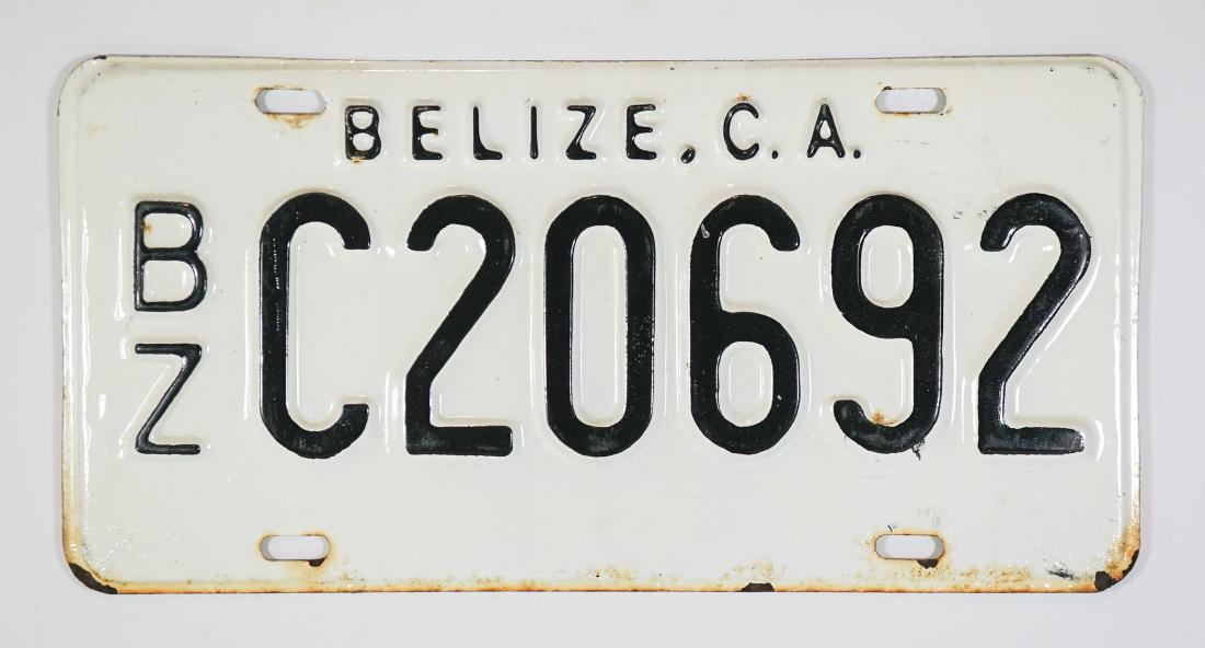 Belize License Plate