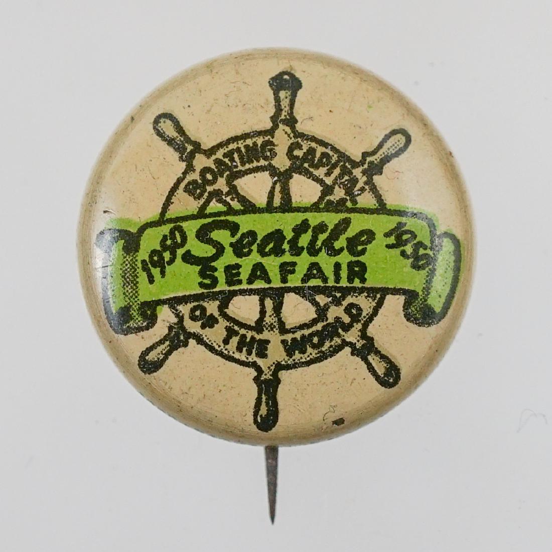 1950 Seattle Seafair Skipper Button