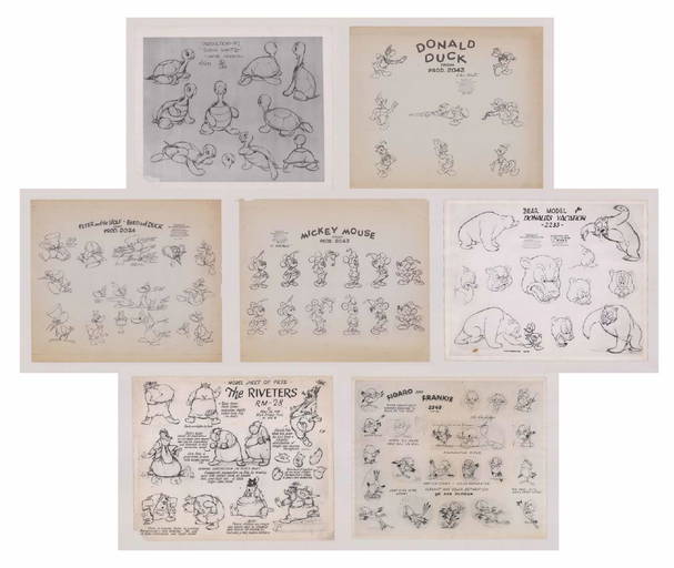 Disney Model Sheets Various Shorts