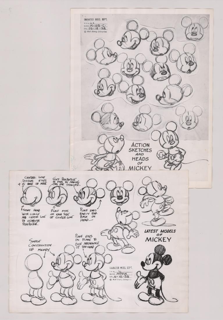 Disney Model Sheets of Mickey Mouse