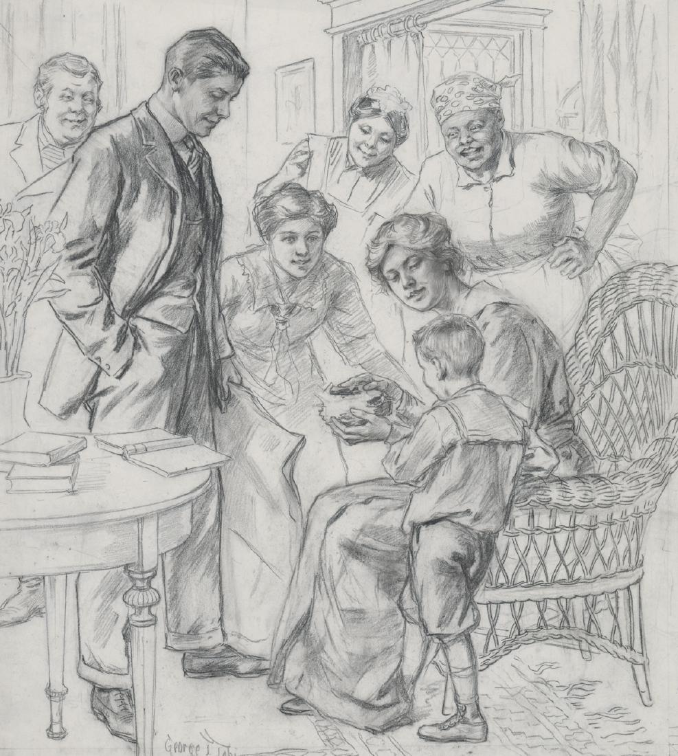 George Tobin Original St. Nicholas Magazine Art