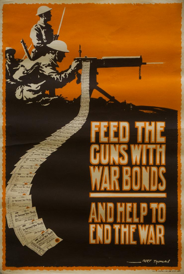 Bert Thomas WWI Bonds Poster
