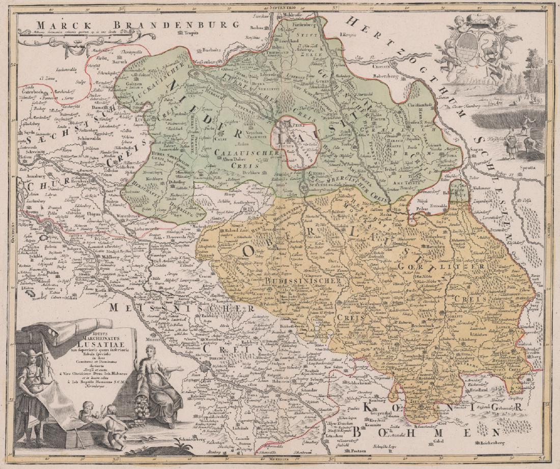 J. B. Homann Map of Germany 1740
