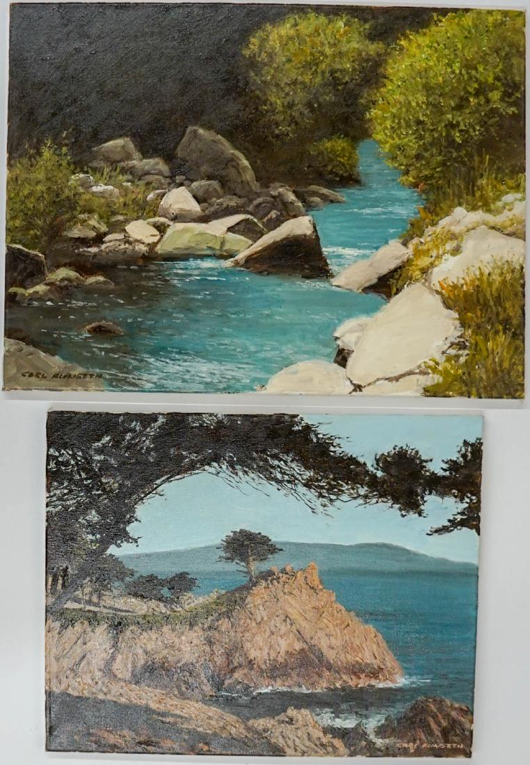 Two Carl Funseth Original Oil Paintings
