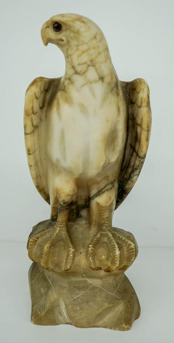 Fine Alabaster Carving of Hawk