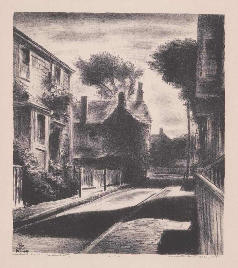 George Kenneth Hartwell WPA Era Signed Lithograph