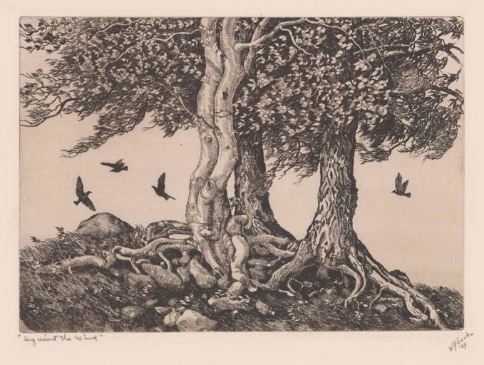 Walter Ronald Locke Signed Etching