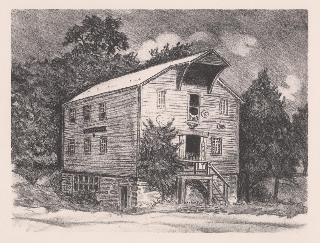 Kenneth Adams Attributed Lithograph