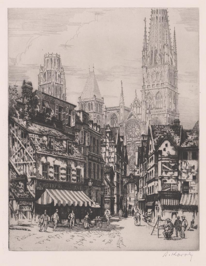 Andrew B. Karoly Signed Etching