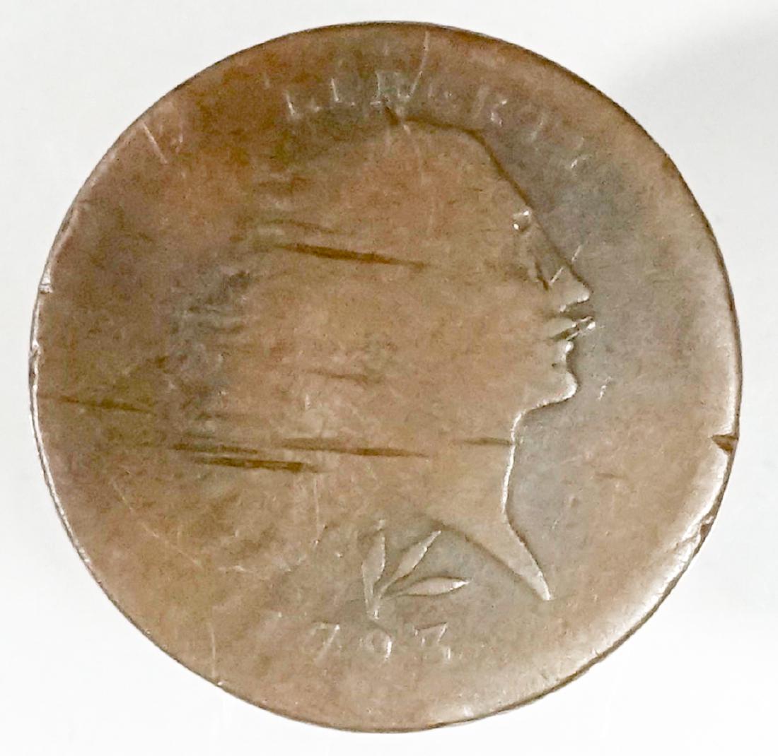 U.S. 1793 1C S-11c R-3 Coin