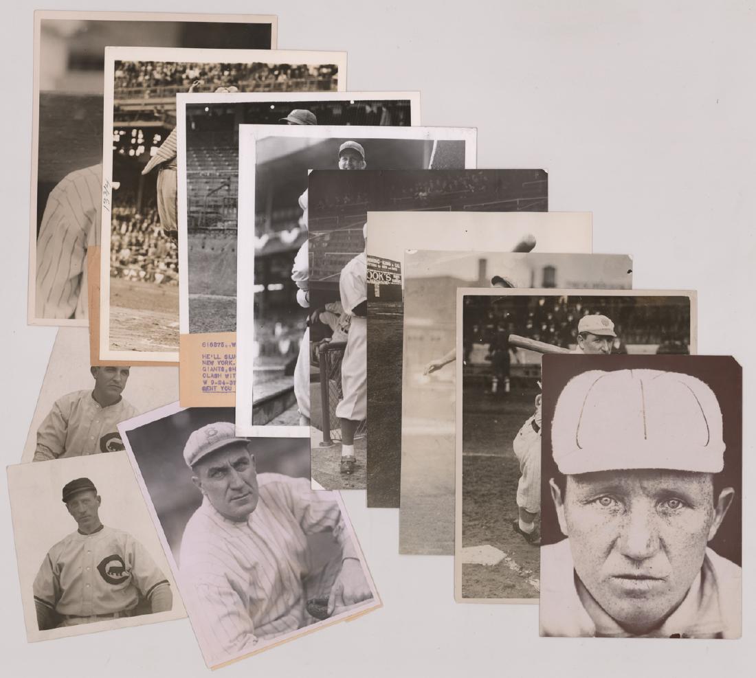 Twelve Vintage Baseball Wire Photos