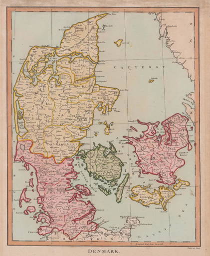 1803 Antique Color Map of Denmark - Mar 30, 2019 | Grant Zahajko ...