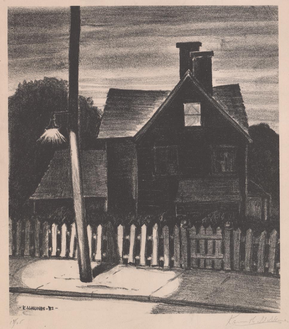 Kenneth N. Nunes Lithograph [WPA, House at Night] - Aug 01, 2019 ...