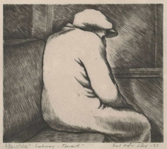 Carl Lund Etching [figure]
