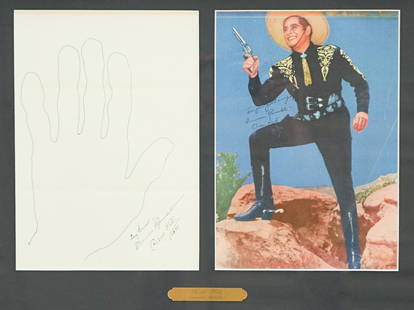 Cisco Kid Actor Duncan Renaldo Photo Signed