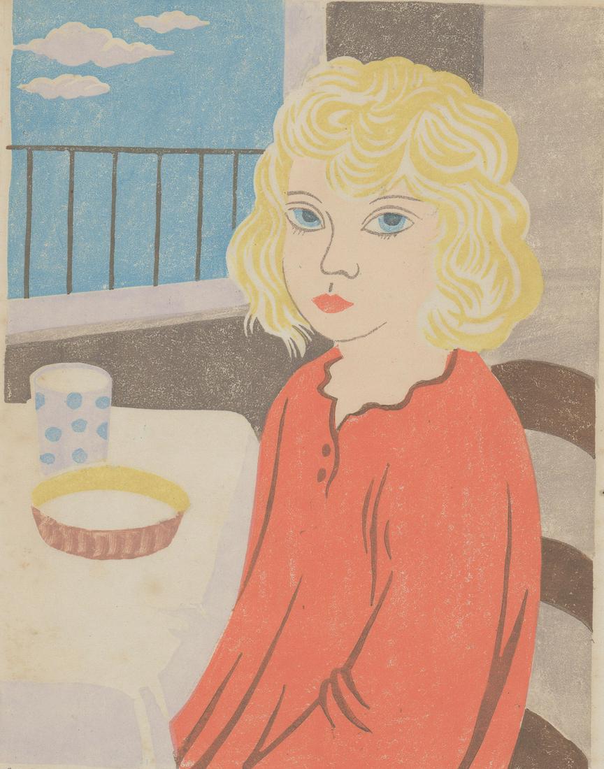 Richard Floethe Color Woodcut [Girl, Portrait] - Nov 21, 2019 | Grant ...
