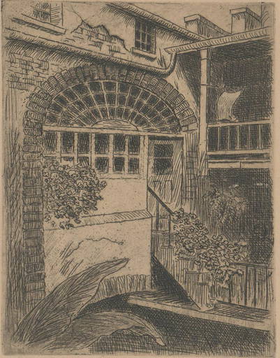 James Carl Hancock Etching [fan Window]