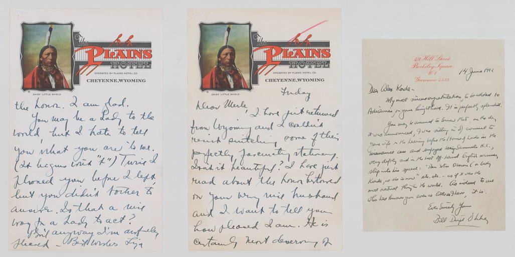 Merle Oberon Correspondence Letters