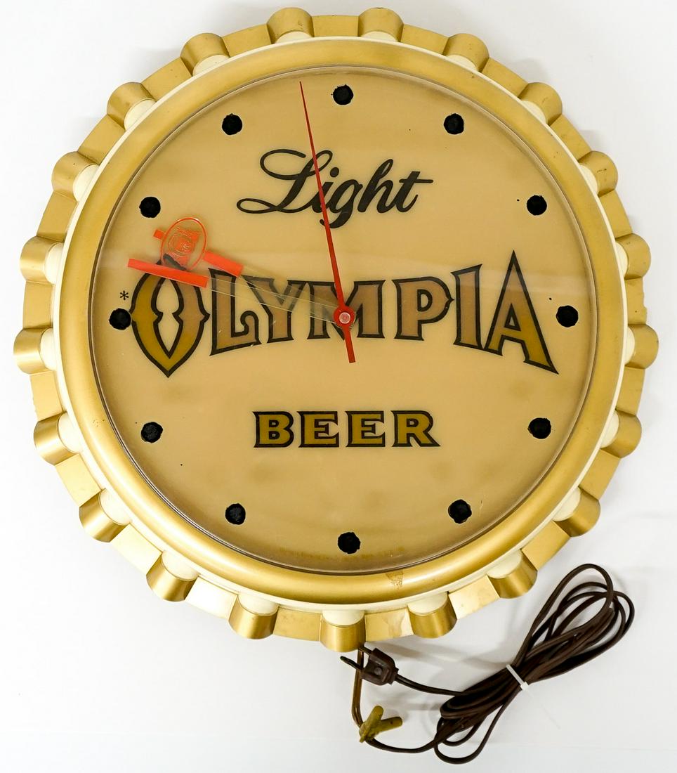 Olympia Beer Vintage Electric Clock