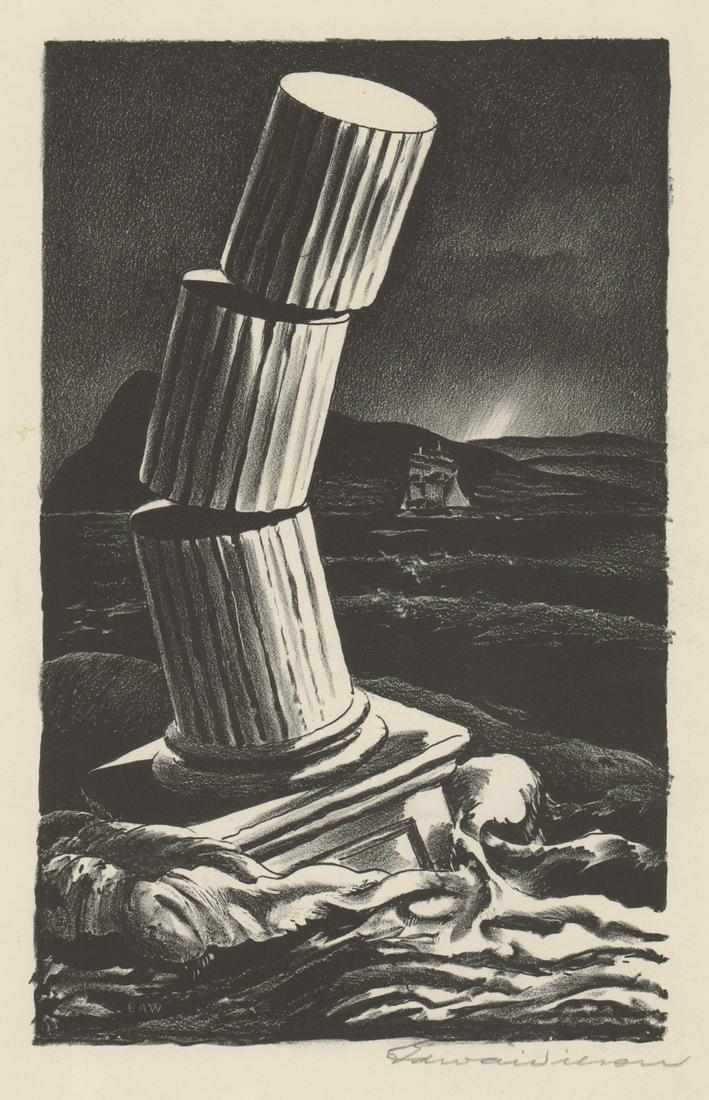 Edward Arthur Wilson Lithograph [surrealism]
