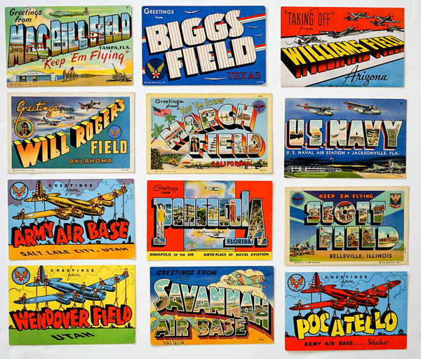 U.S. Military Bases WWII Large Letter Postcards 12 - Jun 25, 2020 ...