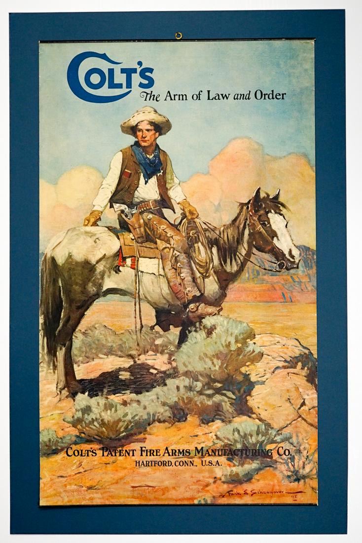 Original 1925 Frank Schoonover Colt Tex & Patches