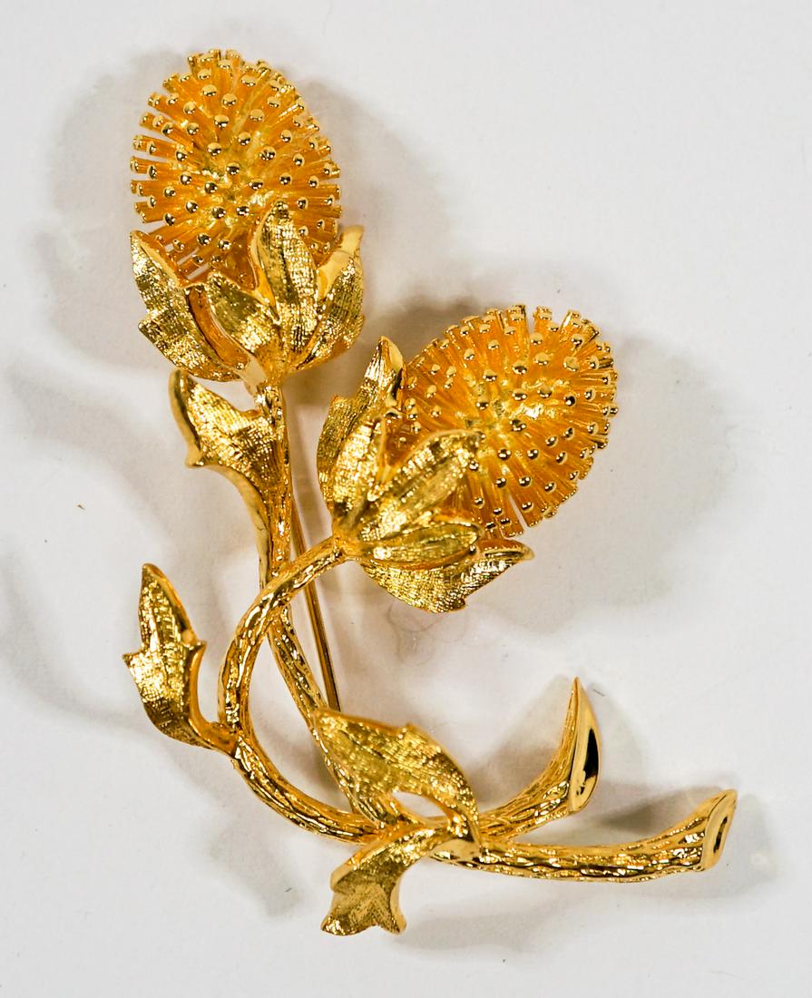 Carl D. Lindstrom 18k Gold Large Brooch - Feb 04, 2021 | Grant Zahajko ...