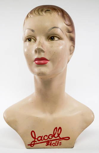 Vintage Jacoll Hat Display Mannequin Bust